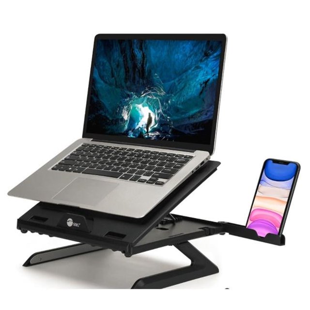 Adjustable Riser Stand Holder for Laptop & Smart Phone, Black - Walmart.com