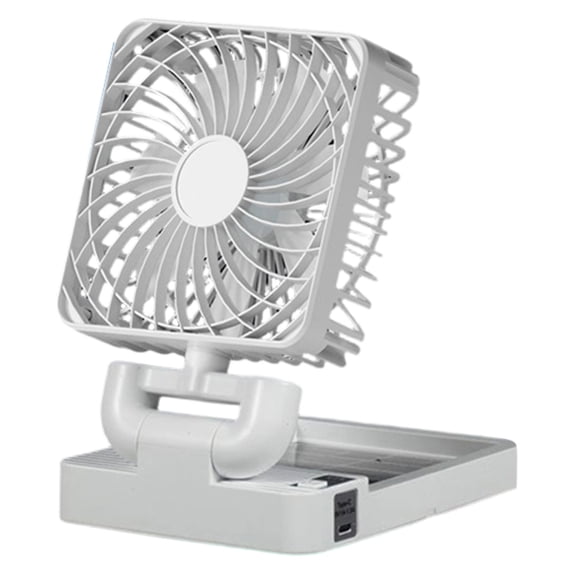 Adjustable Robot Desk Fan Compact ABS Build Innovative Portable Design ...