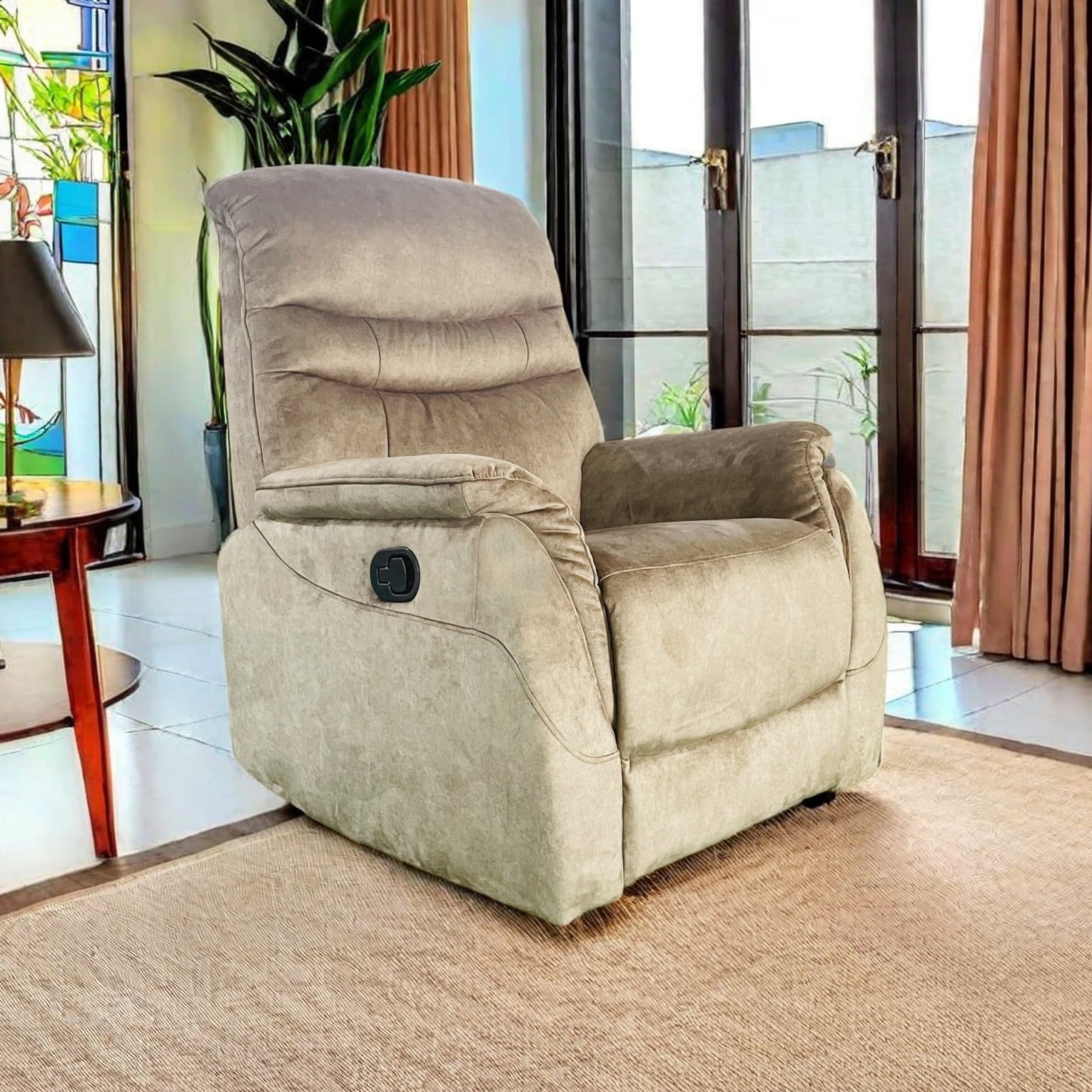 Adjustable Rocking Recliner Chair for Living Room - Ergonomic Lumbar ...