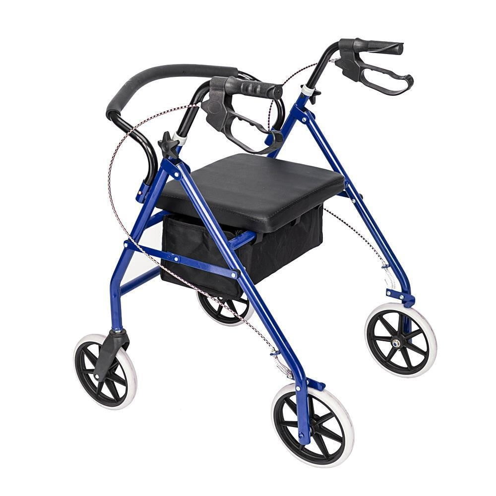 Adjustable Rollator Walker with Seat and Wheels - Rolling Walker for ...