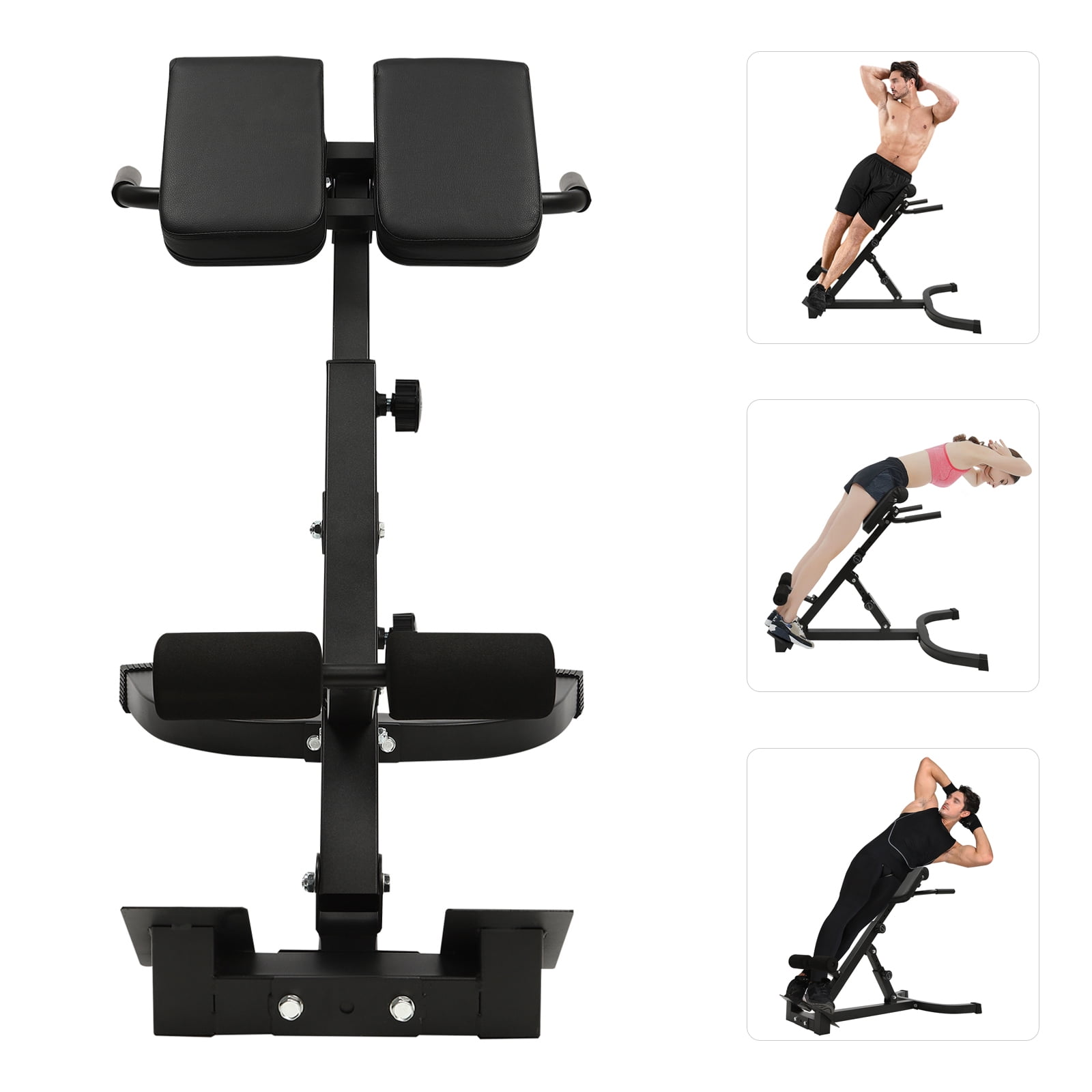 Adjustable Roman Chair Fitness Equipment, Foldable Dumbbell Stool for ...