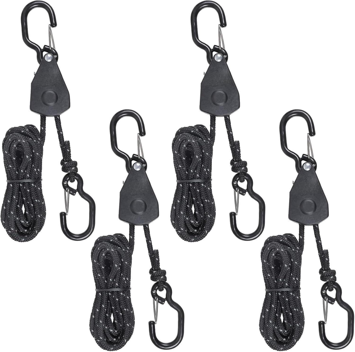 Adjustable Rope Hanger Kayak Rope tie Downs Ratchet with Safety Lock S ...