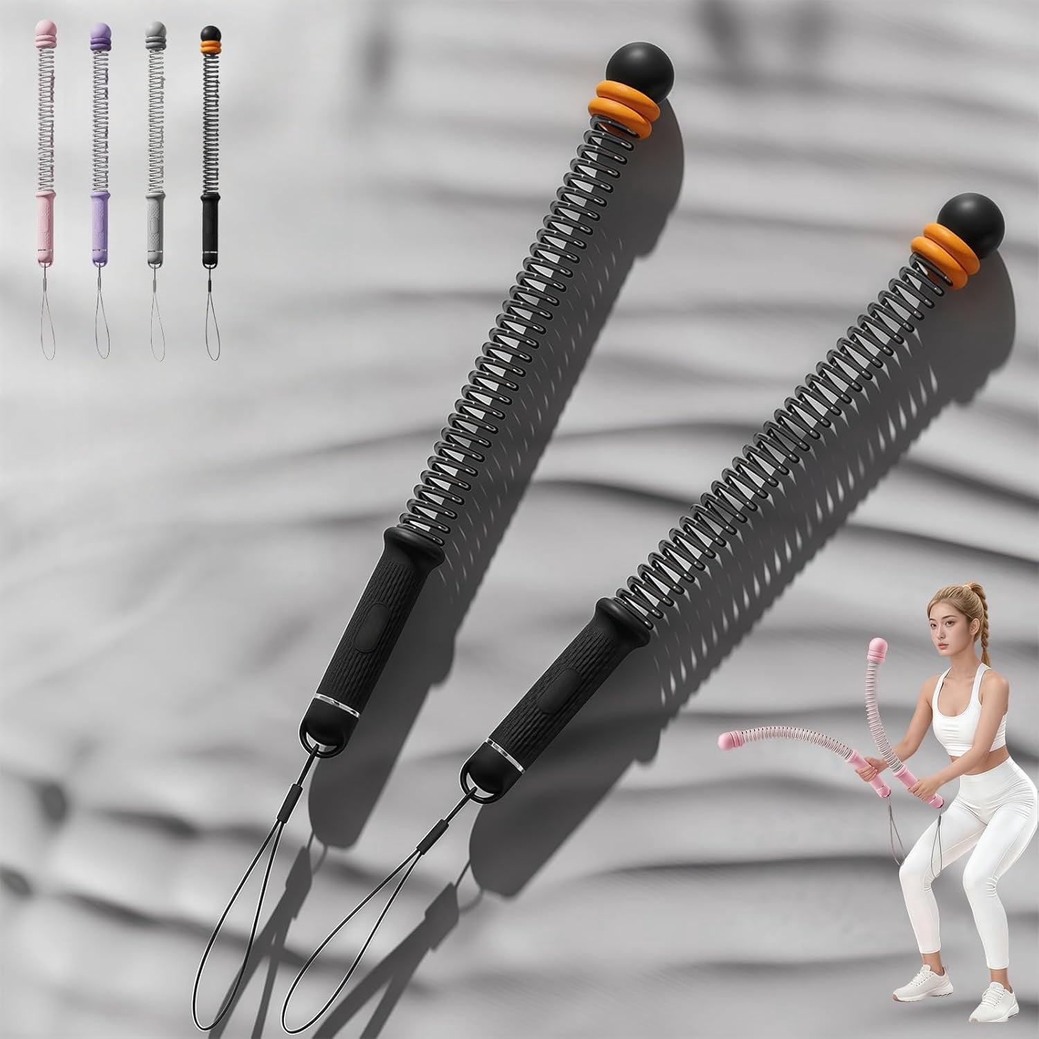Adjustable Ropeless Battle Ropes, Cordless Battle Ropes with Resistance ...