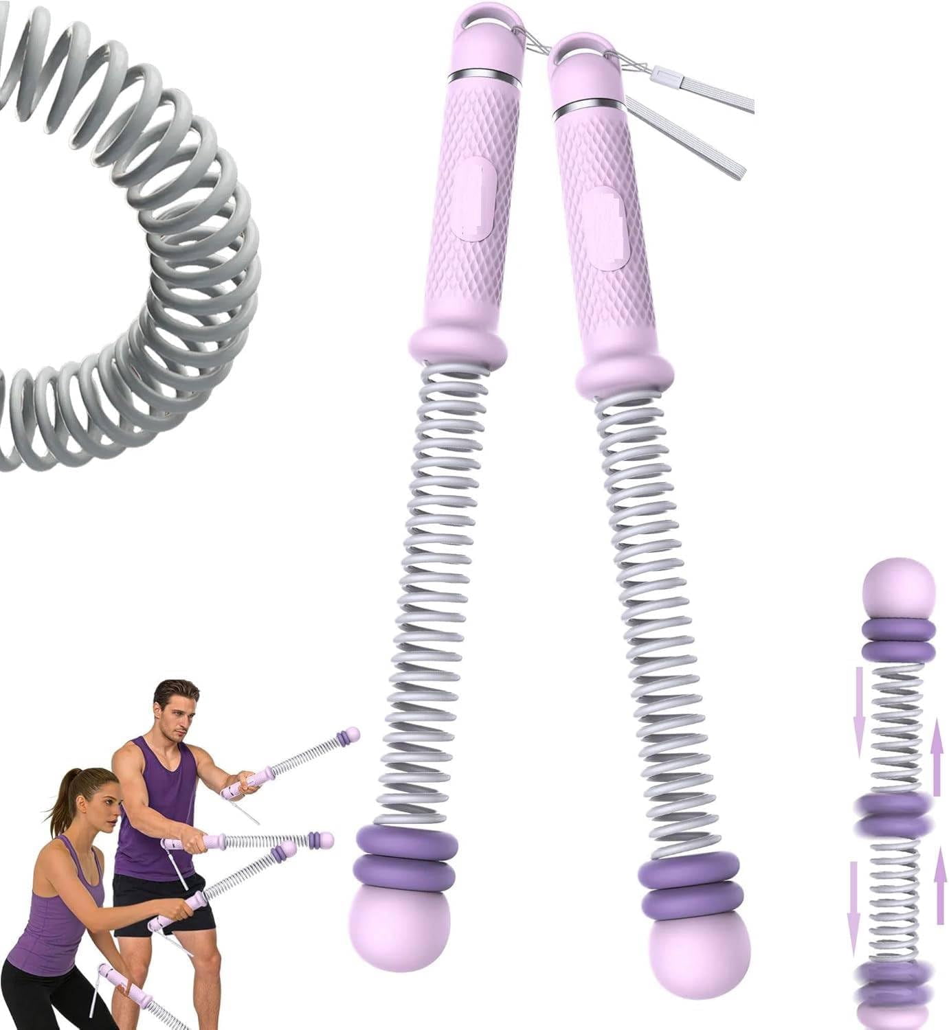 Adjustable Ropeless Battle Ropes, Heavy Duty Arm Exerciser, Portable ...