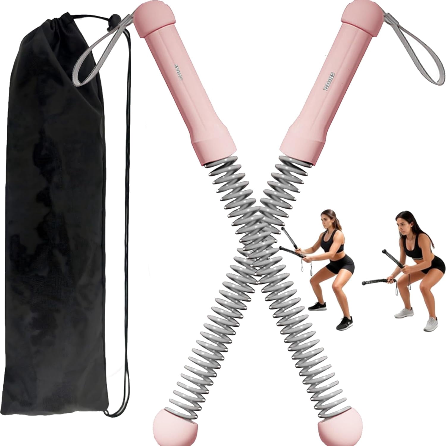 Adjustable Ropeless Battle Ropes for Home Gym, 16.9/17.3/18.1 in ...