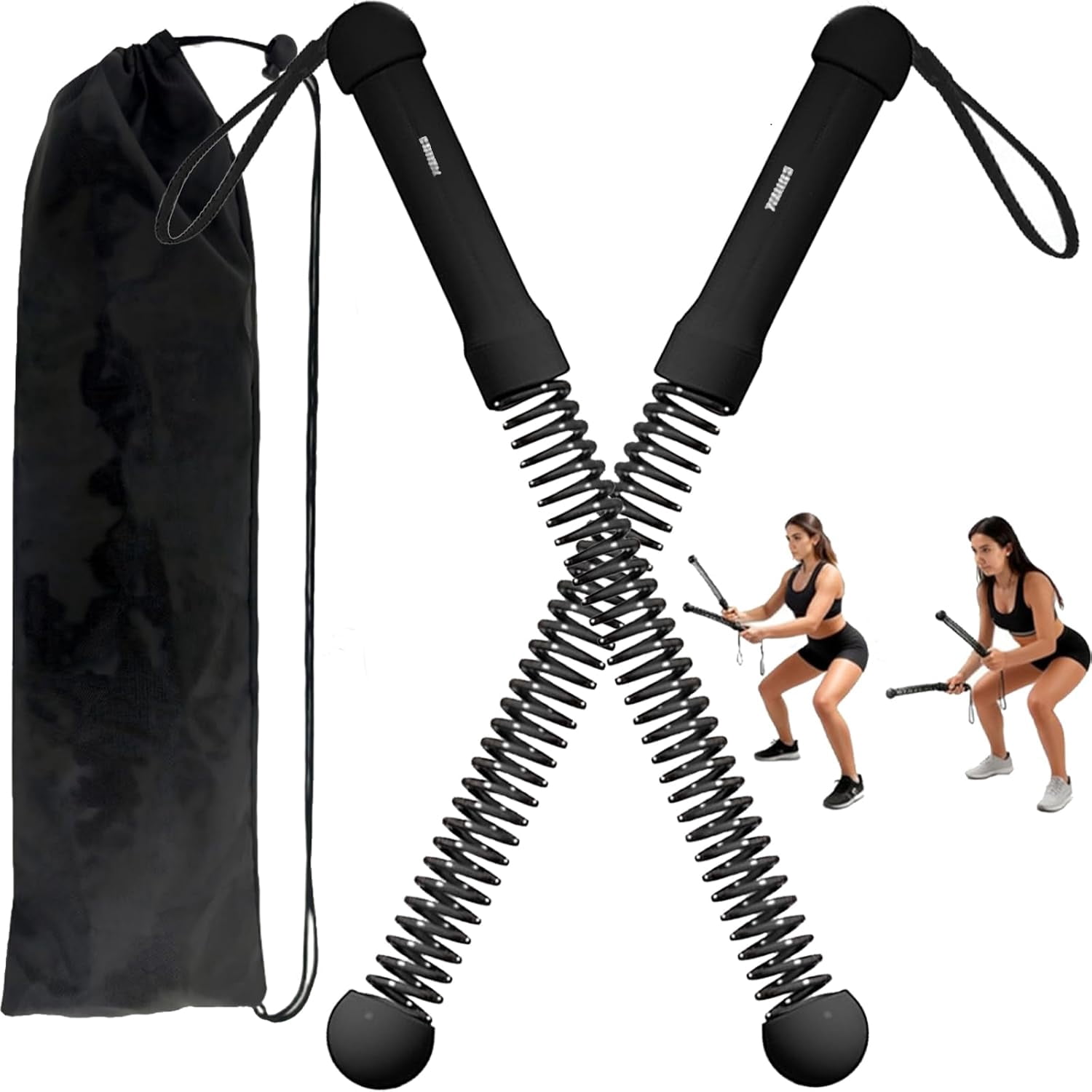 Adjustable Ropeless Battle Ropes for Home Gym, 16.9/17.3/18.1 in ...