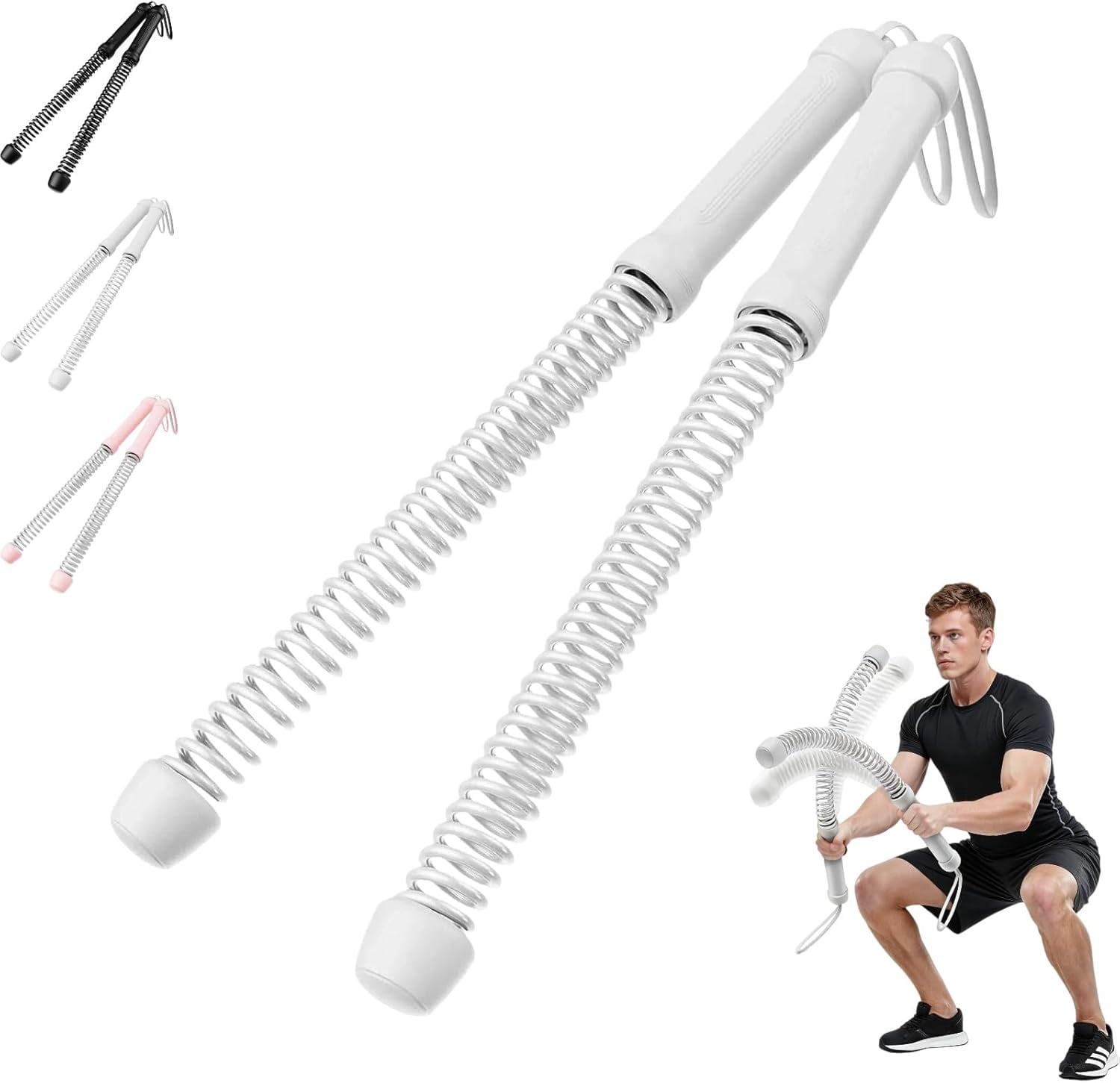 Adjustable Ropeless Battle Ropes for Home Gym, Cordless Weighted System ...