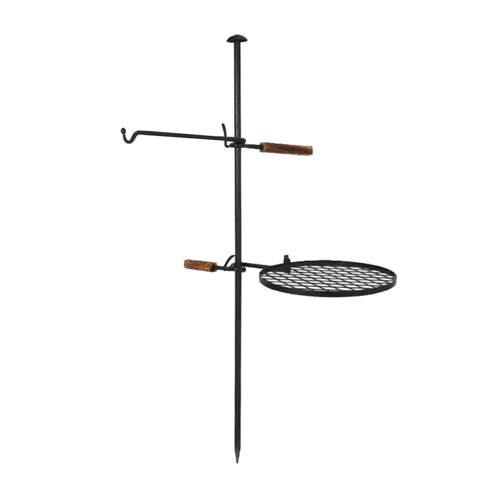 Adjustable Rotating Campfire Grill, 2 in 1 Fire Pit Grill Campfire ...