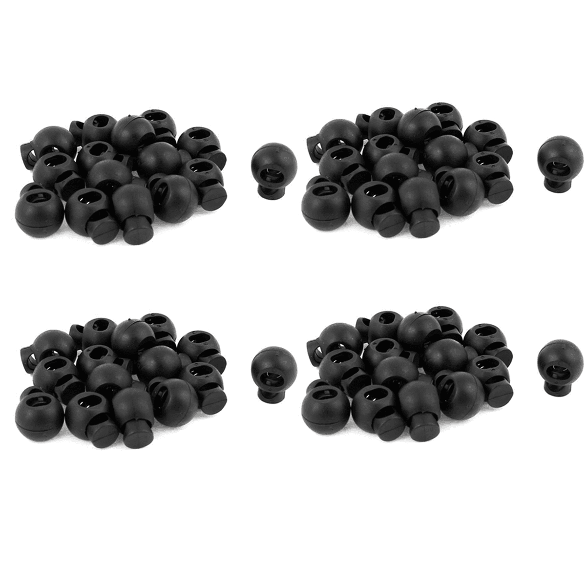 Adjustable Round Toggle Spring Loaded Rope Lanyard Cord Locks 60 Pcs ...