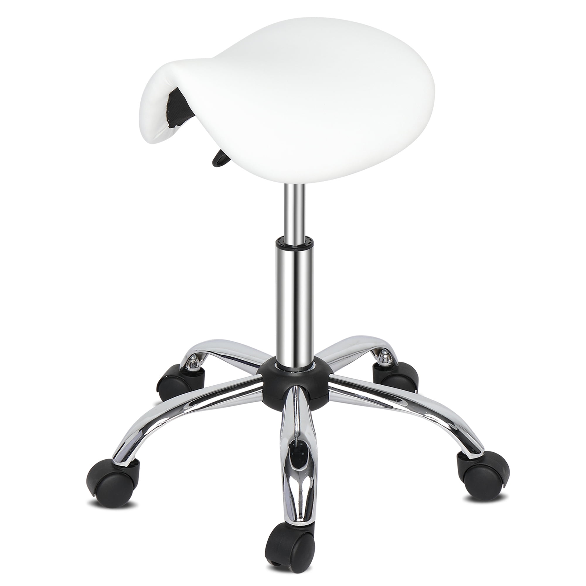 Adjustable Salon Stool Swivel Salon Bar Stool with Casters Rolling ...