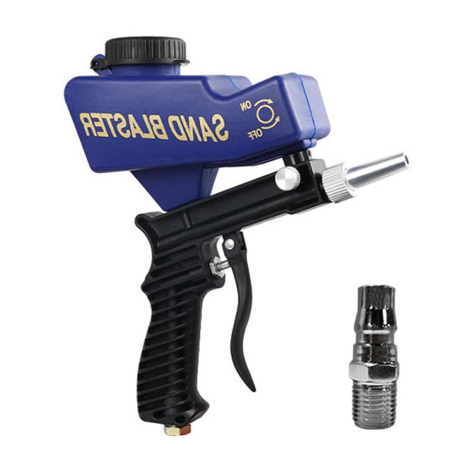 Adjustable Sandblasting Gun 90 Psi Portable Sand Blaster Paint Spray ...