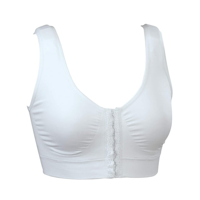 Adjustable Seamless Front Hook Comfort Bra, Front Hook Closure, Wide ...