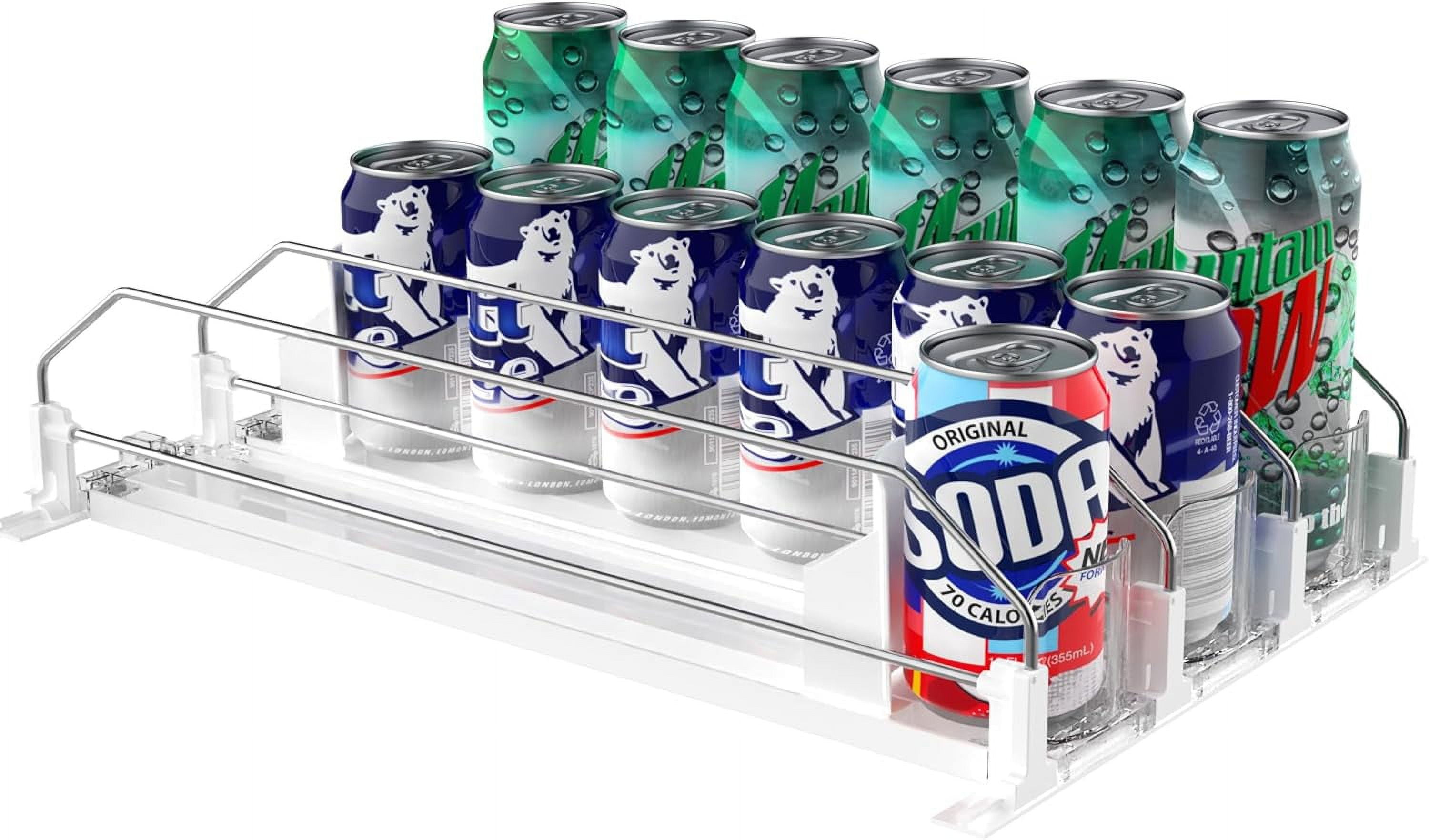 Adjustable Self-Sliding Fridge Can Organizer - Maximize Space with ...