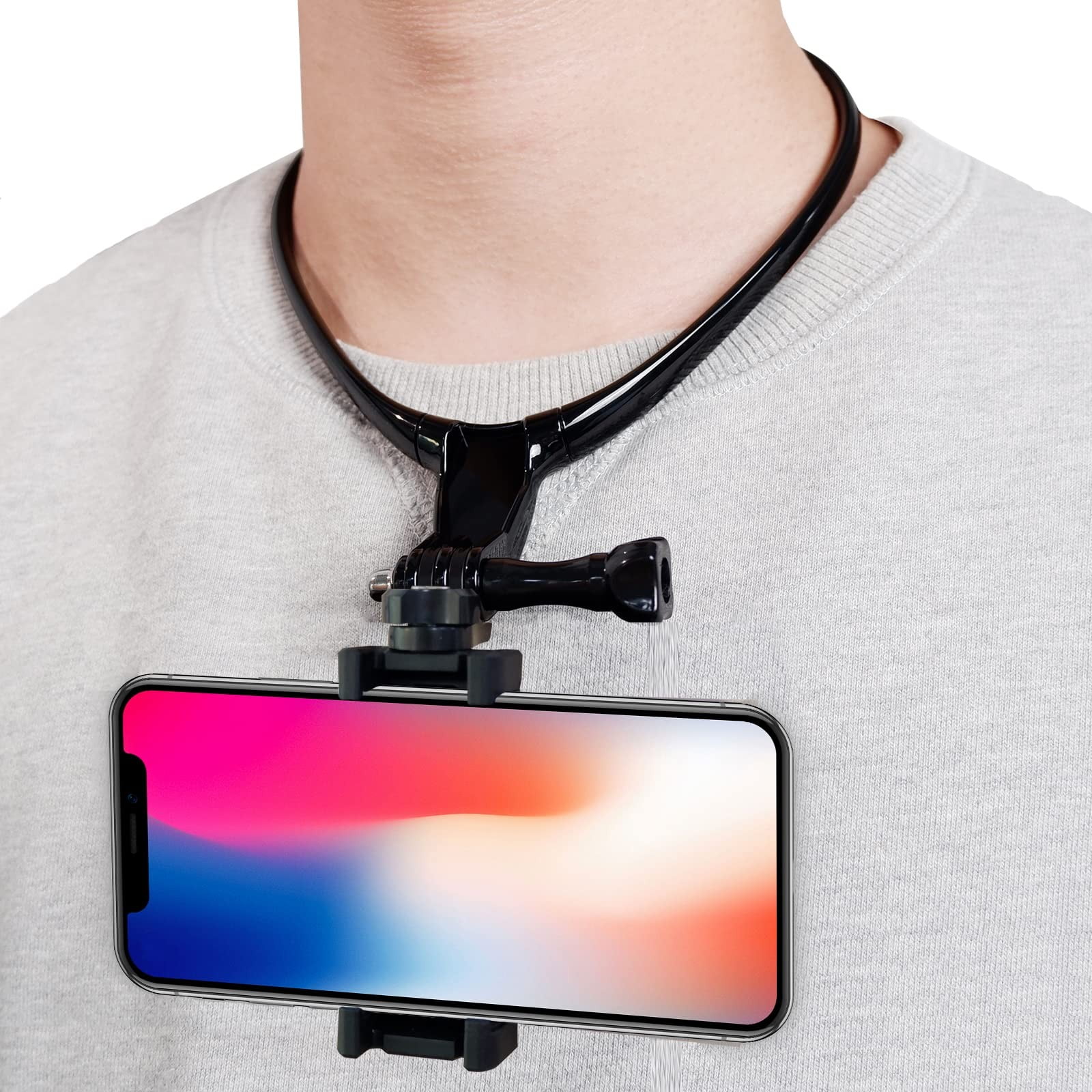 Adjustable Selfie Neck Mount Strap for Action Cameras & Smartphones ...