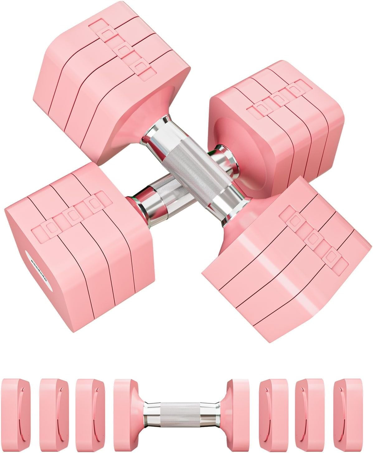 Adjustable Set 4 in 1 Free Weights s Set for Women Men Hand Weights ...