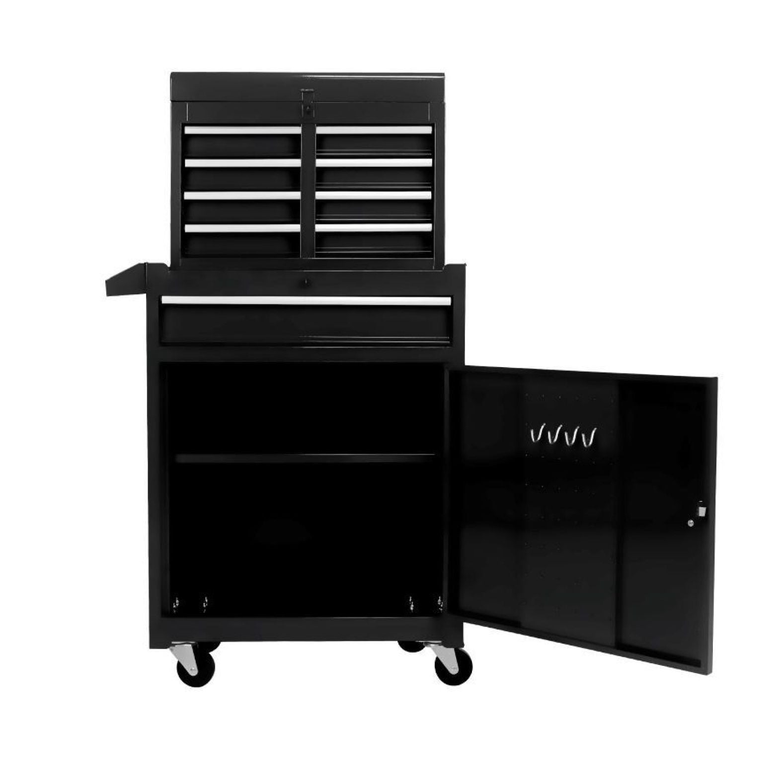Adjustable Shelf Tool Cabinets W/ Drawer Tool Chest Black - Walmart.com
