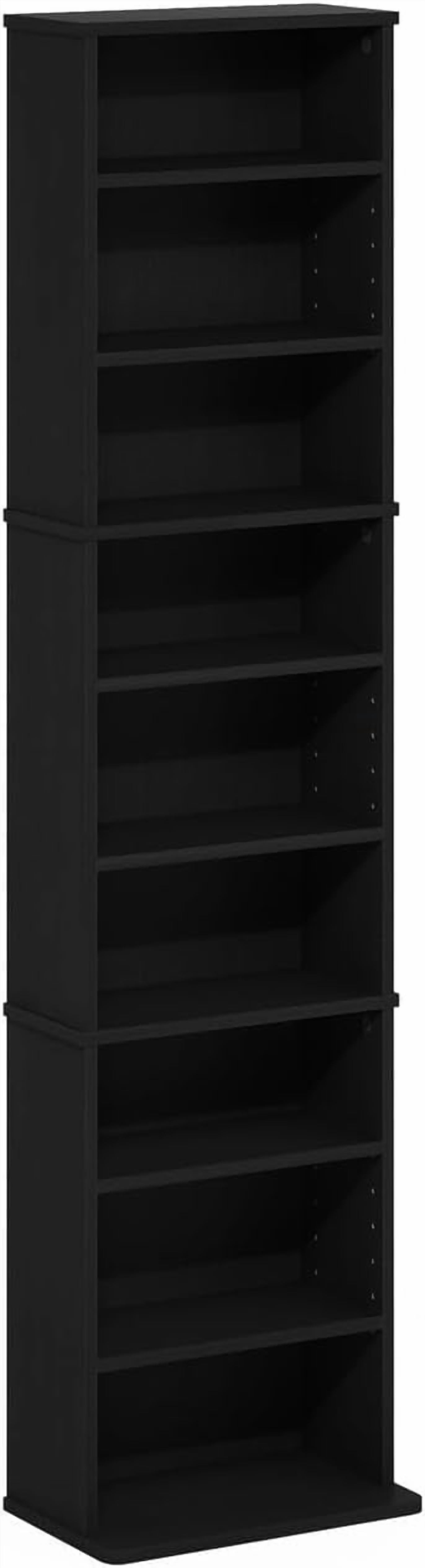 Adjustable Shelves Multimedia Storage Tower Rack with Spacious Media ...