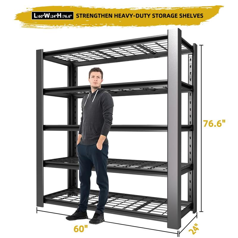 Adjustable Shelving Units，Heavy Duty Garage Shelving Unit, Industrial ...