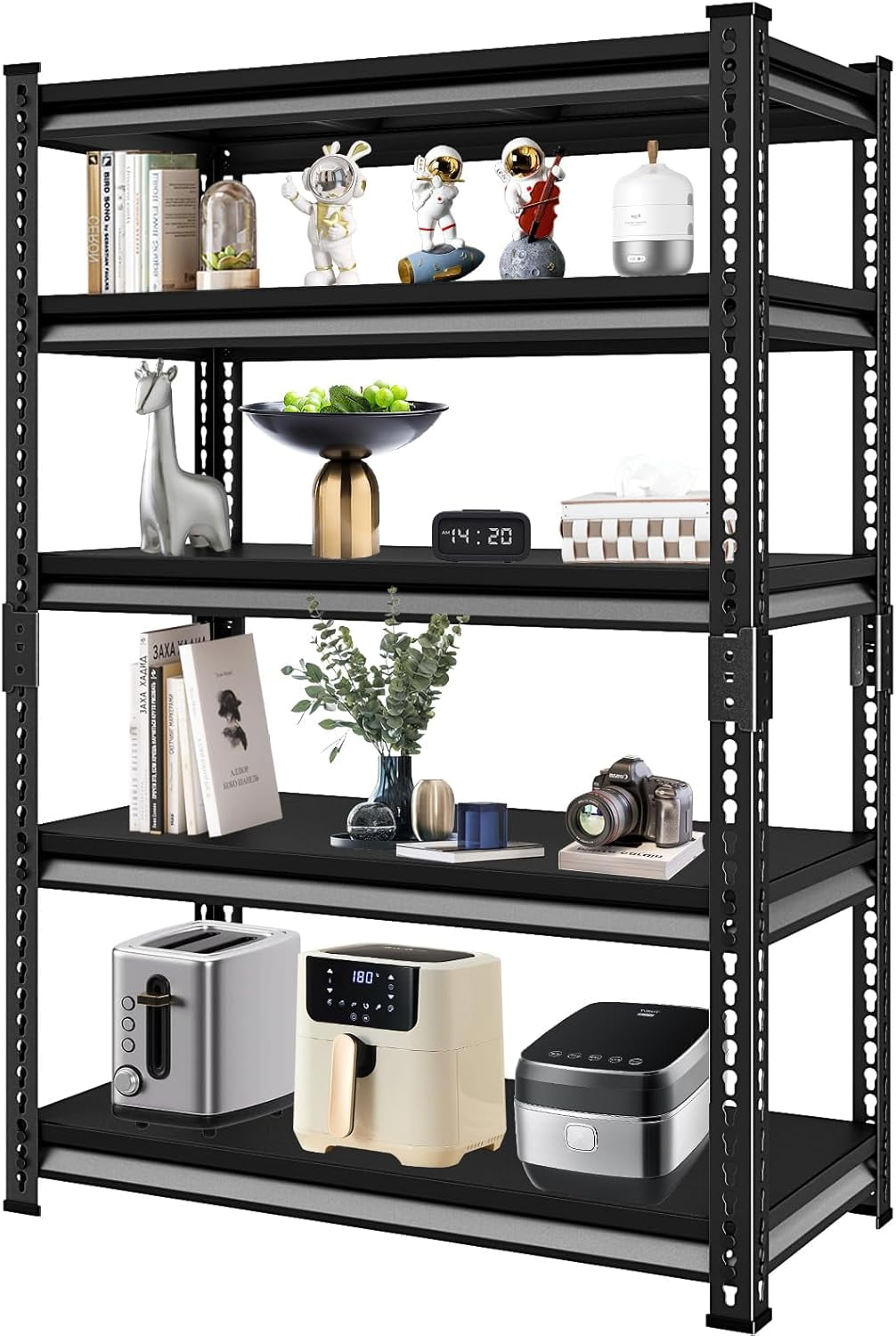 Adjustable Shelving Units and Storage, 40”W Garage Shelving Heavy Duty ...