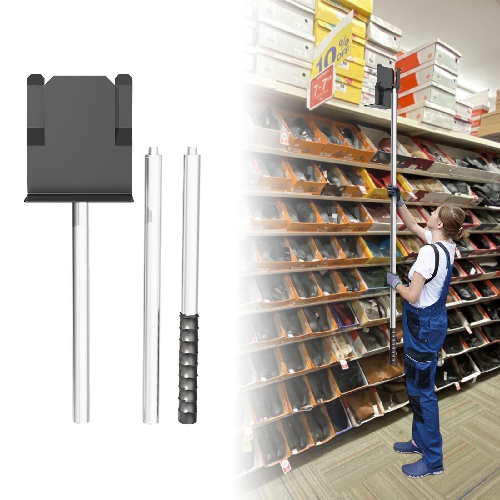 Shoebox Gripper, Adjustable Shoe box Lifting Lever， Reacher Grabber ...