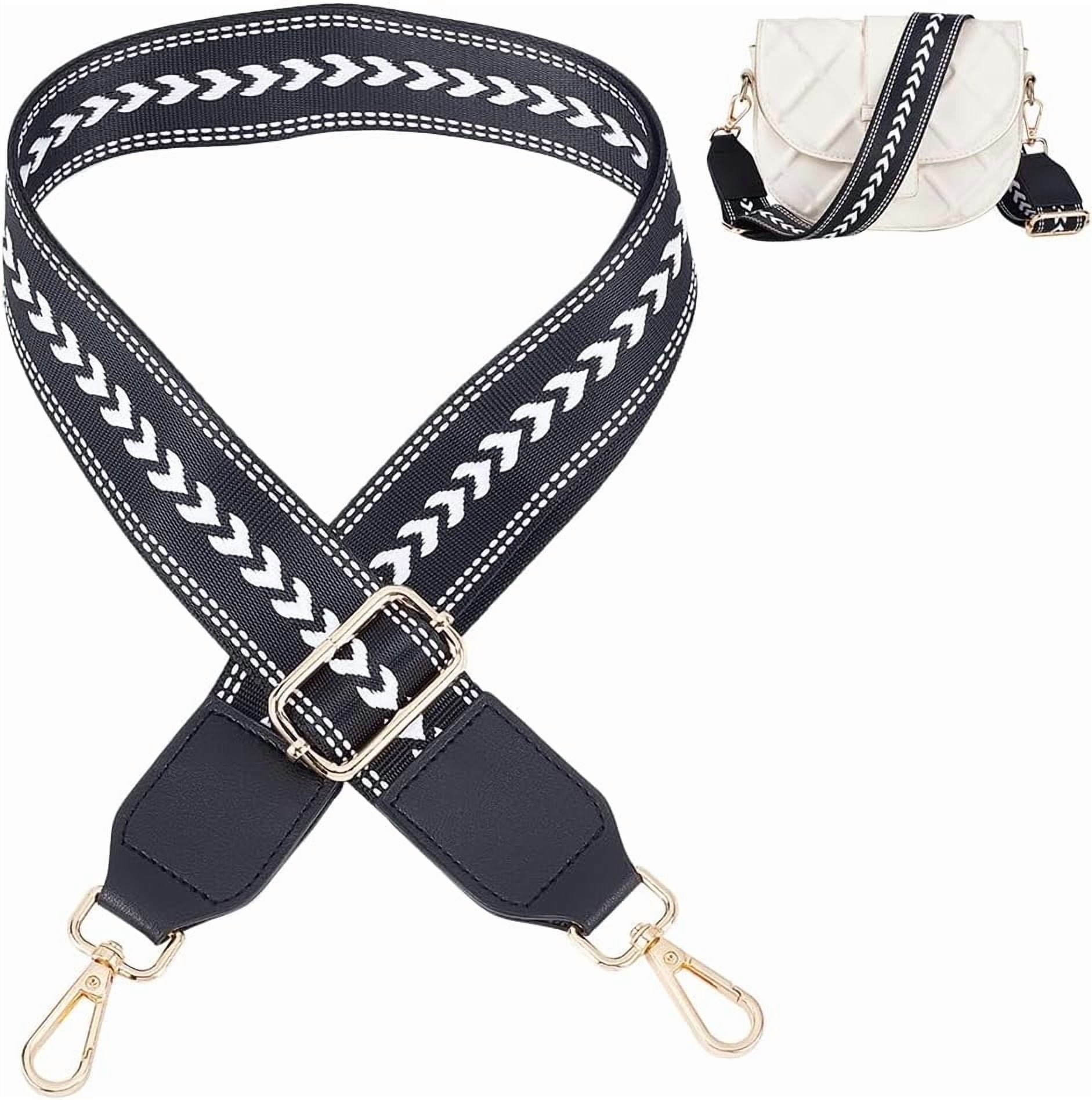1pc Polyester Adjustable bag Straps with PU Leather & Alloy Swivel ...