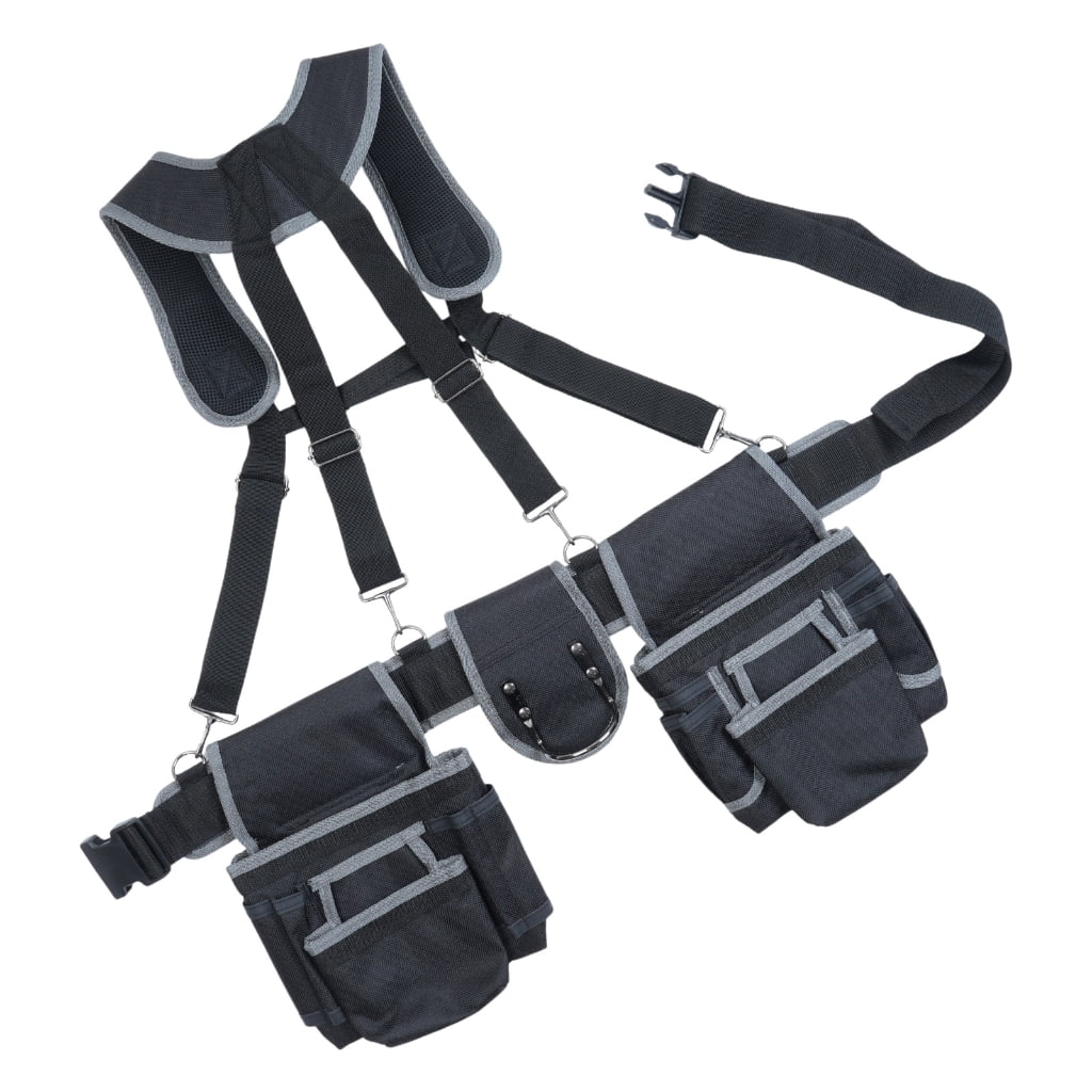 Adjustable Shoulder Tool Belt with Multi Pockets Heavy Duty ...