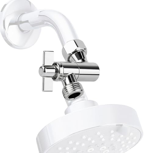 Adjustable Shower Head Extension Adapter, All-Metal Angle Adapter, 360 ...