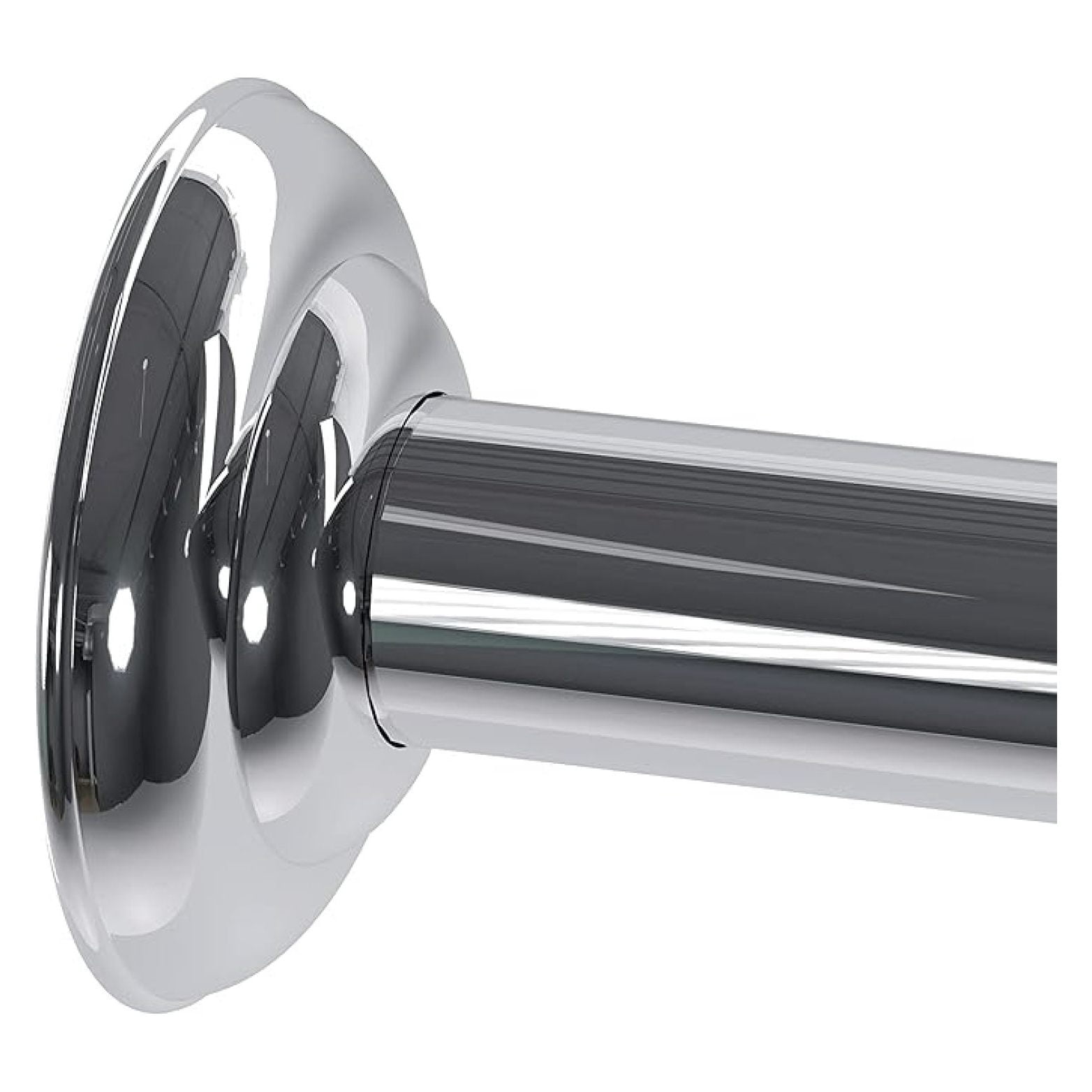 Adjustable Shower Rod, 44" to 72", Permanent Wall-Mounted Shower Rod ...