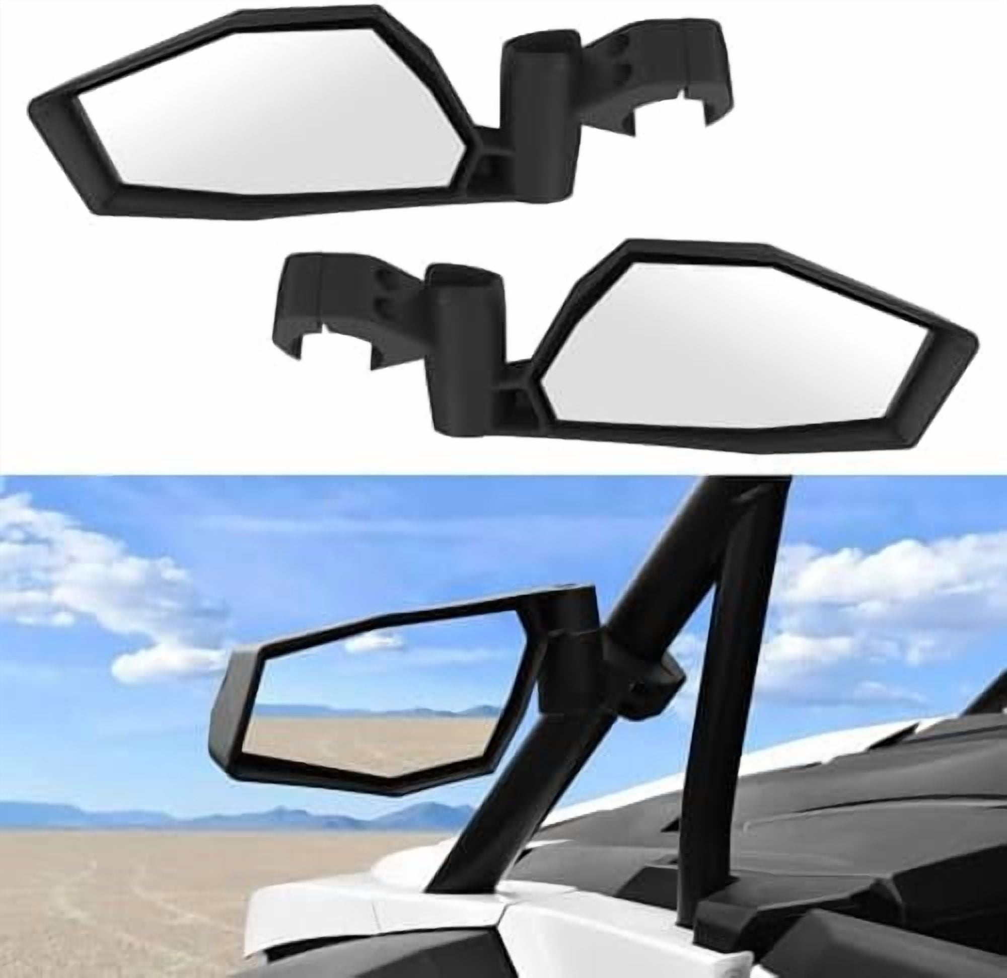Adjustable Side Mirrors for 2024 Polaris RZR XP 1000, Breakaway Folding ...