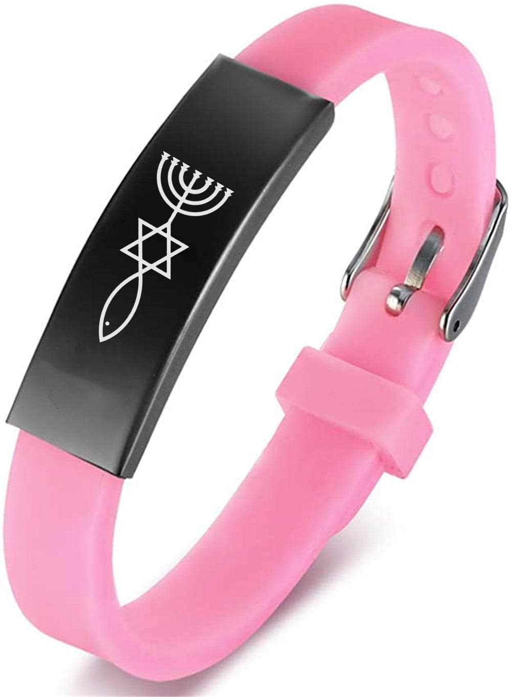 Adjustable Silicone Messianic Jewish Christian Bracelet for Women Men ...