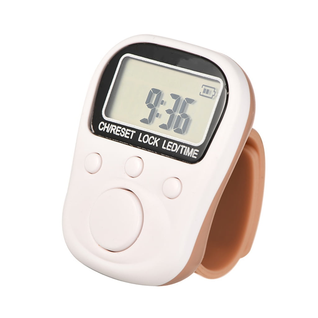 Adjustable Silicone Rings Electronic Counter 6 Digit LCD Display 7 ...