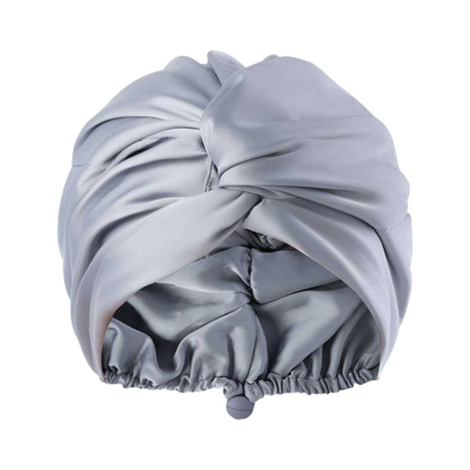 Adjustable Silk Satin Hair Bonnet - Double Layer Sleep Cap, 53-62cm ...