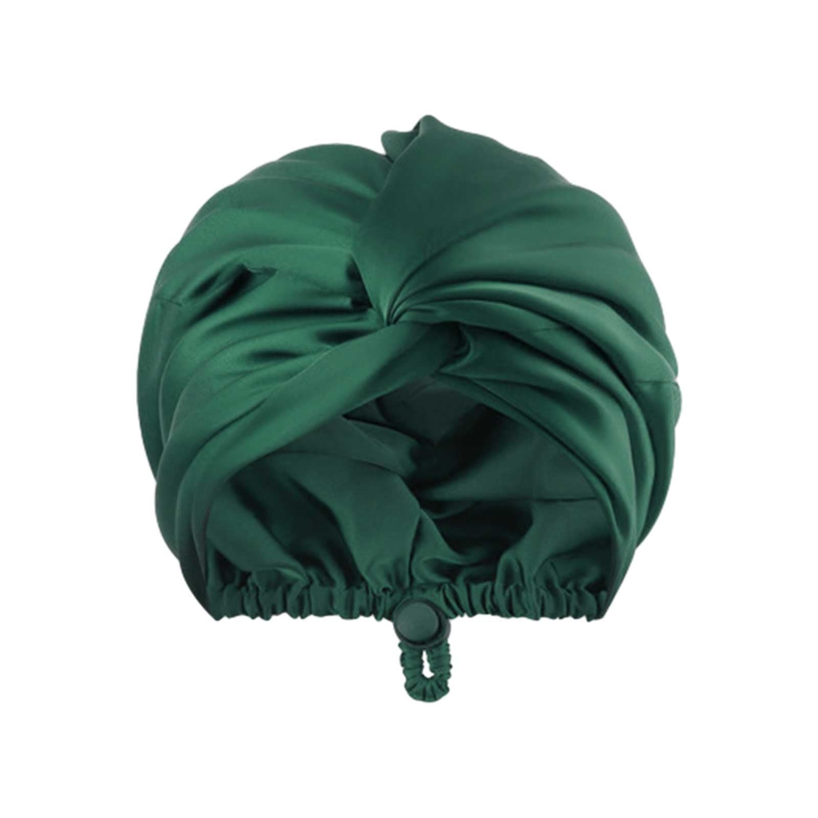 Adjustable Silk Satin Hair Bonnet - Double Layer Sleep Cap, 53-62cm ...
