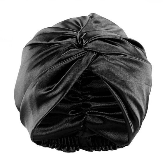 Adjustable Silk Satin Hair Bonnet For Sleeping Double Layer Wrap Cap ...