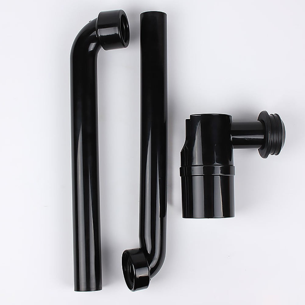 Adjustable Sink Drain P-Trap Drain Pipe Universal Tube Bathroom Garbage ...
