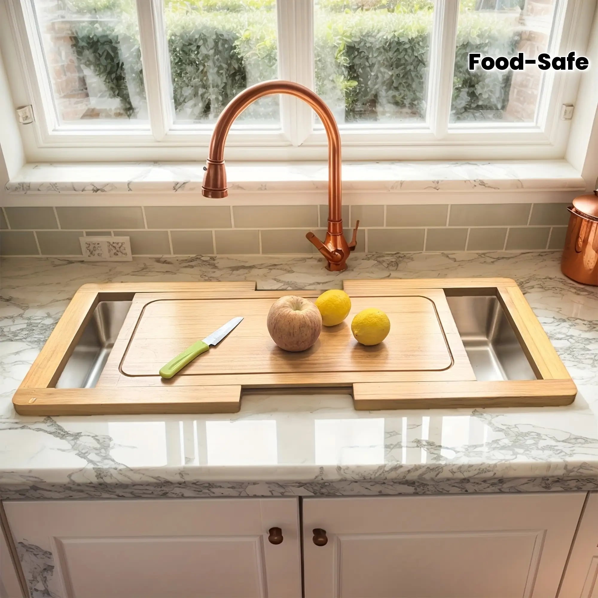 Adjustable Size Expandable Wooden Cutting Board with Juice Groove ...