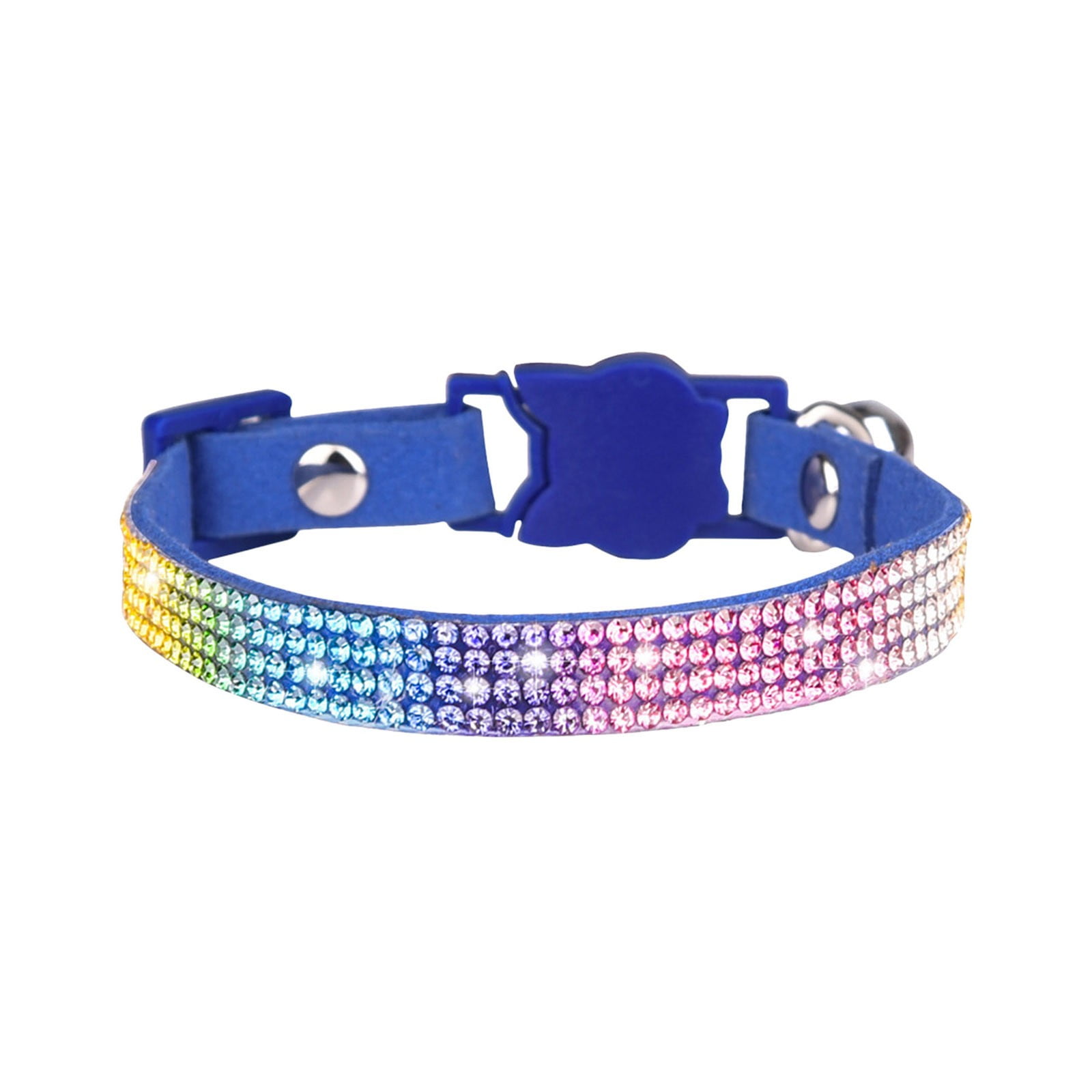 Adjustable Sizes Personalized Color Rhinestone Cat Collars With Tie ...