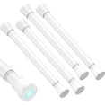 Adjustable Small Tension Rods 16-26 Inch White Spring Curtain Rods 4 ...