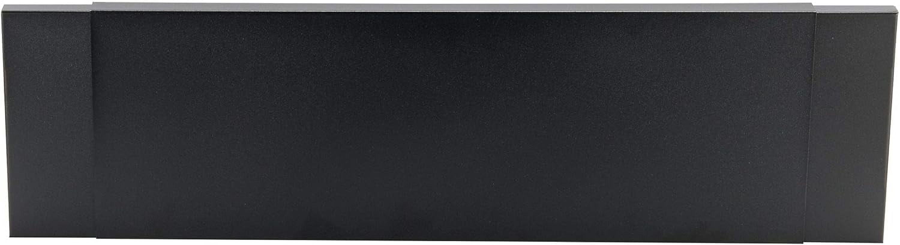 Adjustable Smoke Guard for 28.5" L x 48" W Fireplaces, Black Powder ...