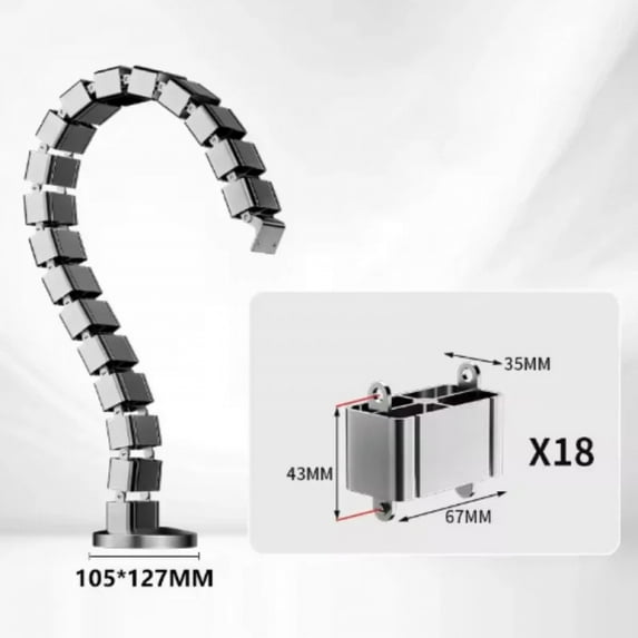 Adjustable Snake Cable Spine Cable Wire Management Solution for Desk ...