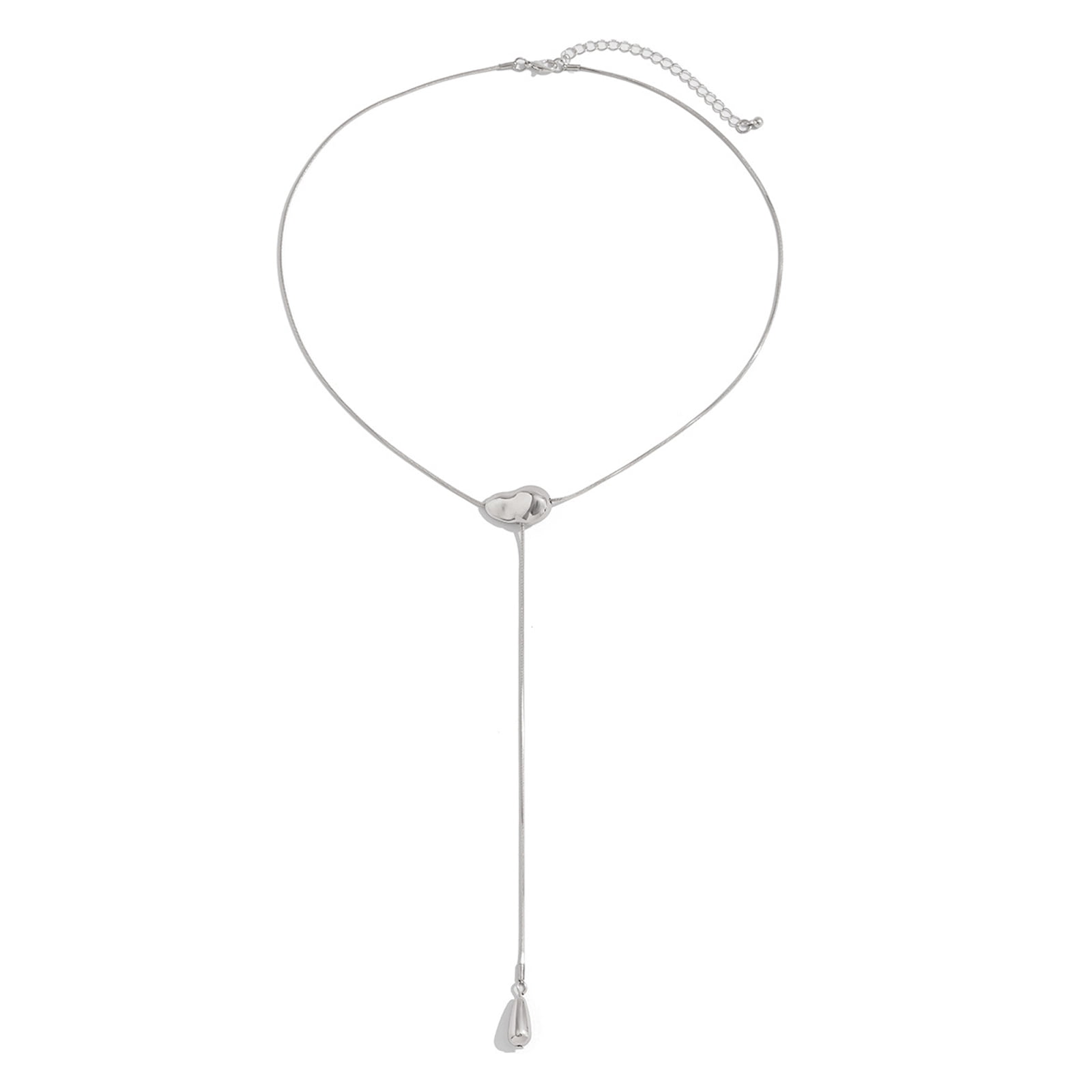 Adjustable Snake Necklace Featuring Metallic Luster Irregular Shape ...