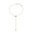 Adjustable Snake Necklace Featuring Metallic Luster Irregular Shape ...