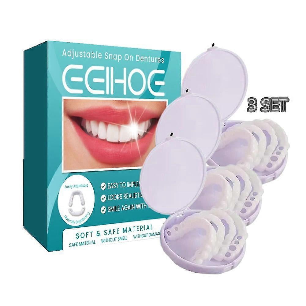 Adjustable Snap-on Dentures with Denture Cases -aqwg - Walmart.com