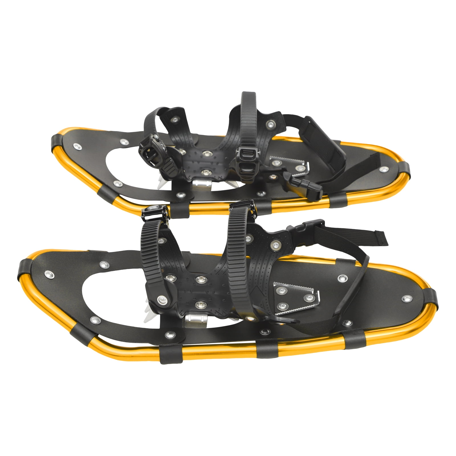 Adjustable Snowshoes for Skiing with Trekking Poles, Anti-Slip Claws ...