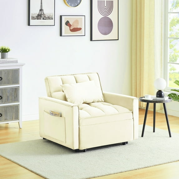 Adjustable Sofa Bed Chair, Compact Design - Perfect for Bedroom and ...