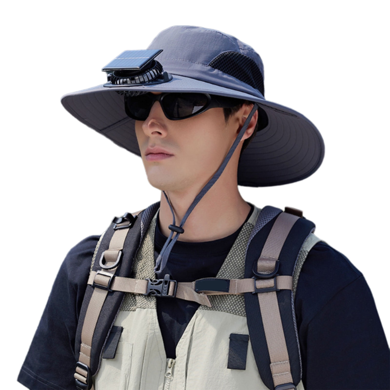 Adjustable Solar Cooling Hat For Men Women Outdoor Enthusiasts Built In ...