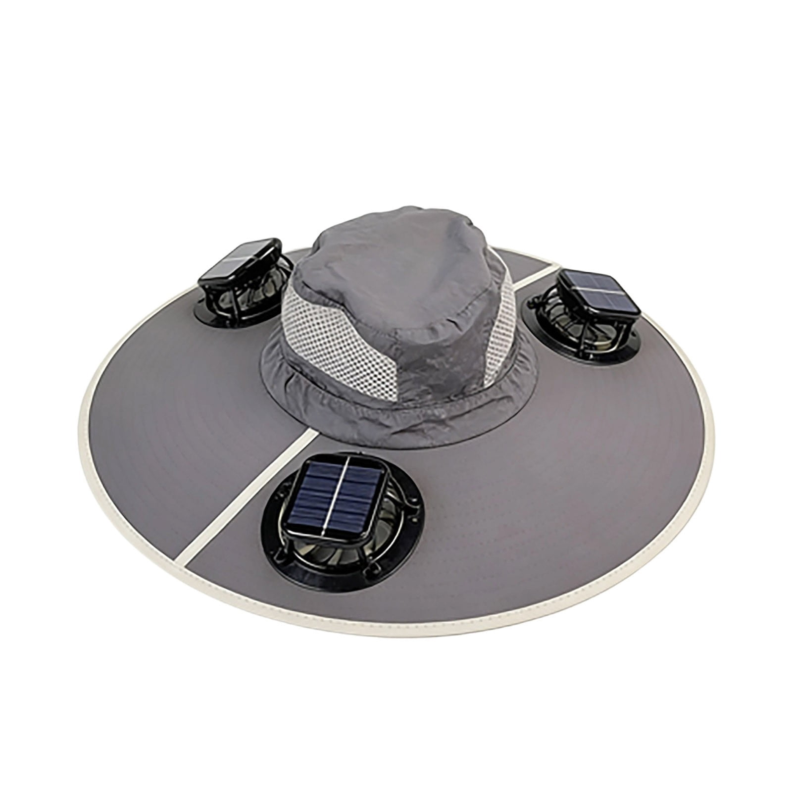 Adjustable Solar Fan Hat, USB & Solar Powered Cooling Sun Hat with ...