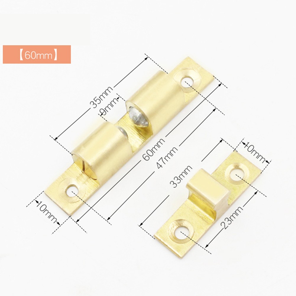 Adjustable Solid Brass Ball Catch for Cabinets and Cupboards, 50mm, 60mm, 70mm - Walmart.com