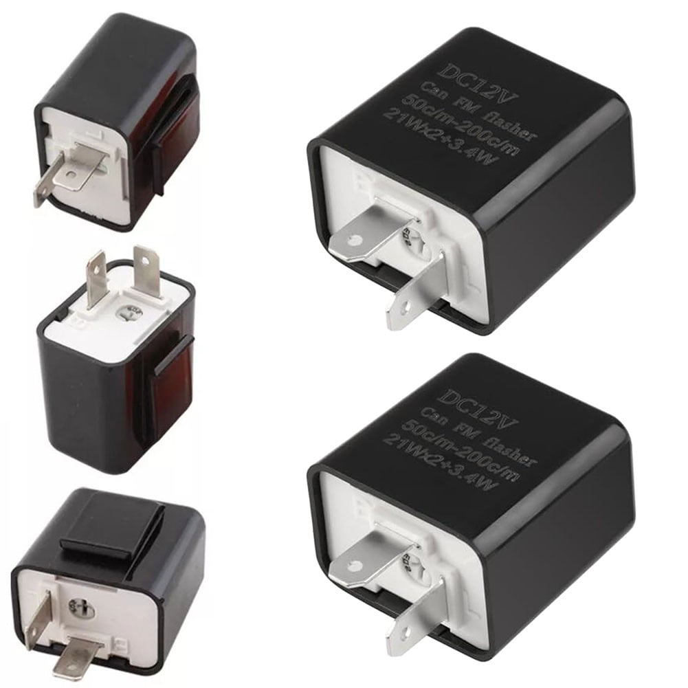 Adjustable Speed Flasher Relay for 2-Pin Motorcycle Turn Signal ...