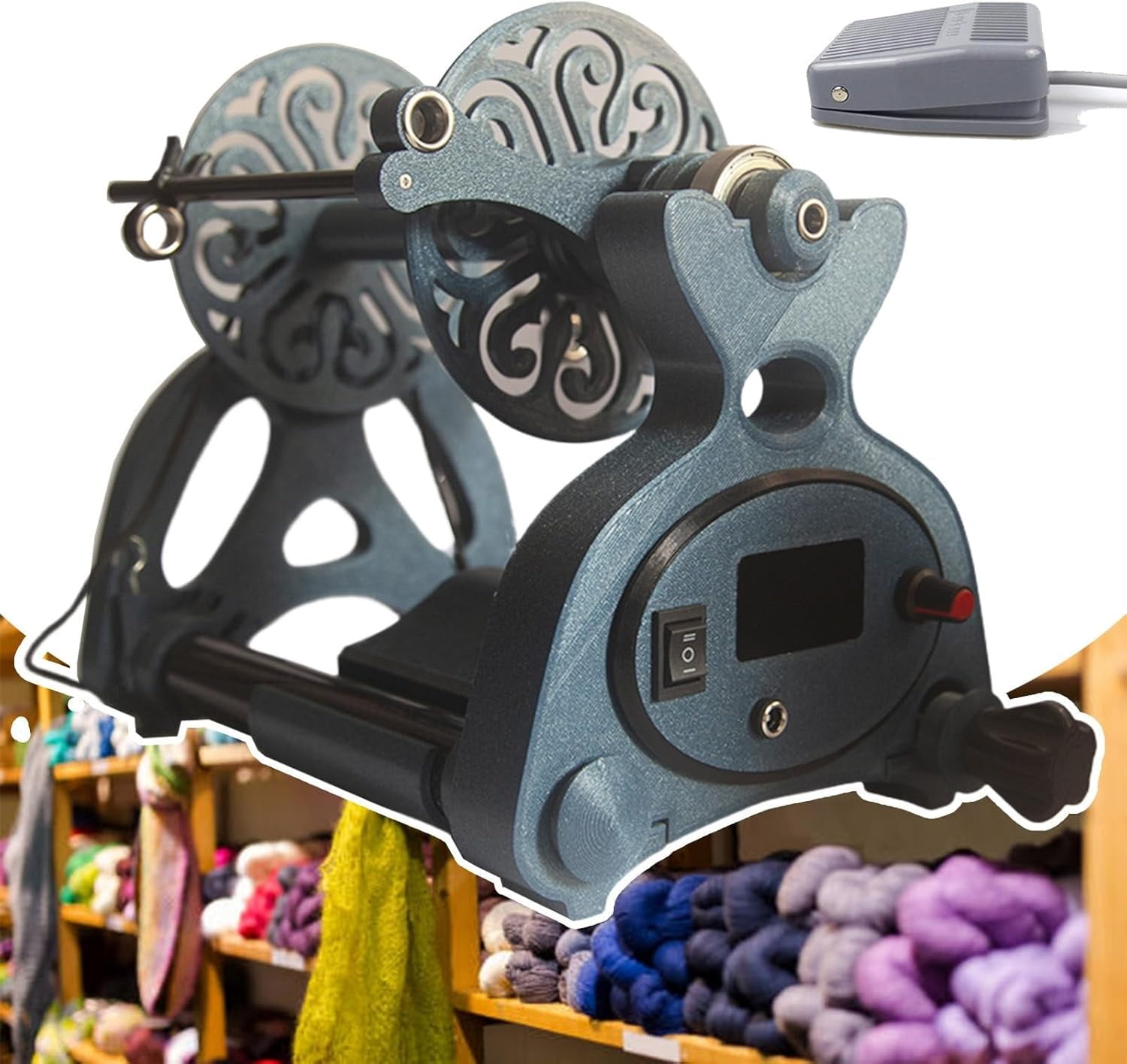 Adjustable Speed Yarn Spinning Wheel - Precise Control,Mini Electric ...